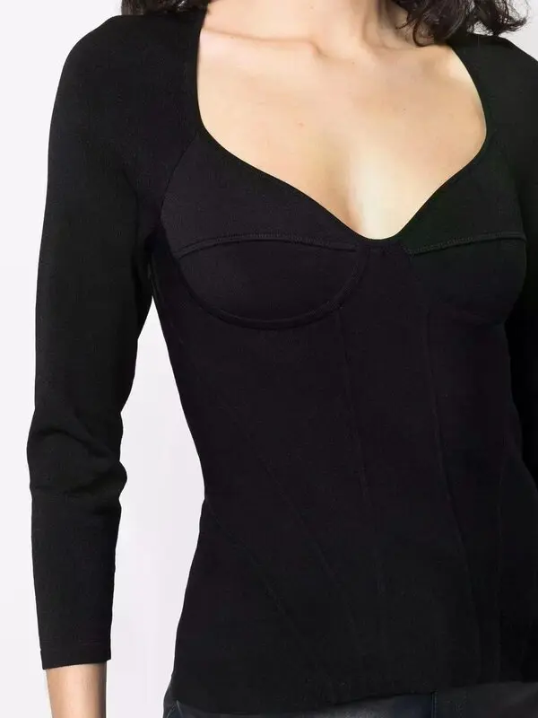 Alexander McQueen Inserted-bra Detail Top