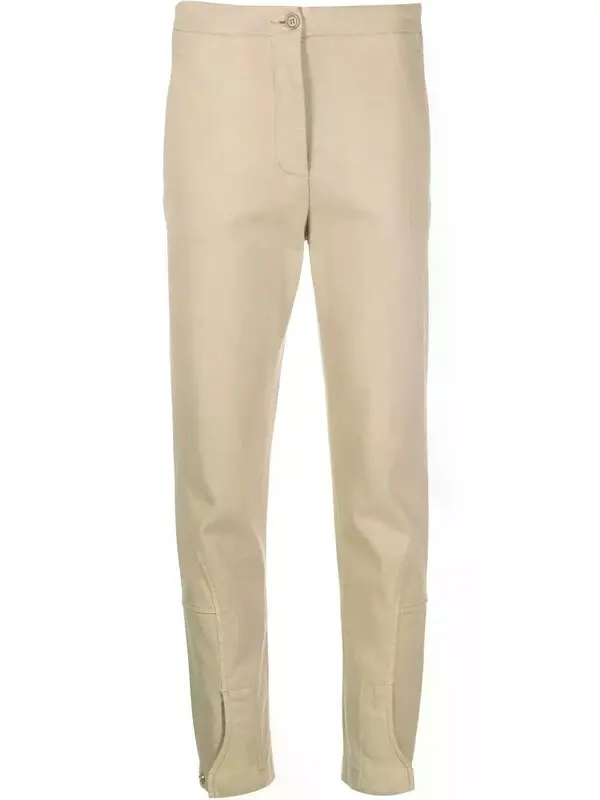 Aspesi High-waisted Wool Trousers - Neutrals