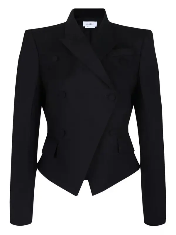 Alexander McQueen Double-breasted Wool Blazer
