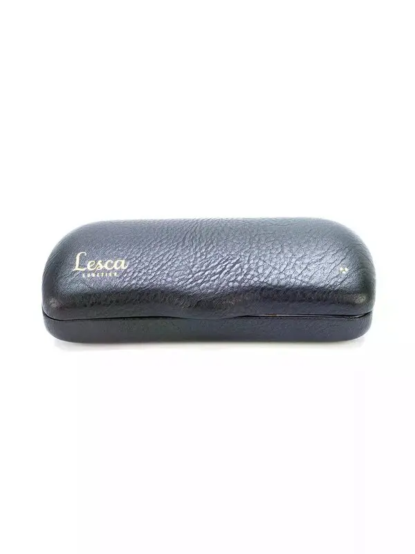 LESCA Round Frame Glasses - Black