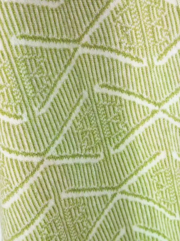 BARRIE Monogram Cashmere- Lambs Wool Blend Scarf