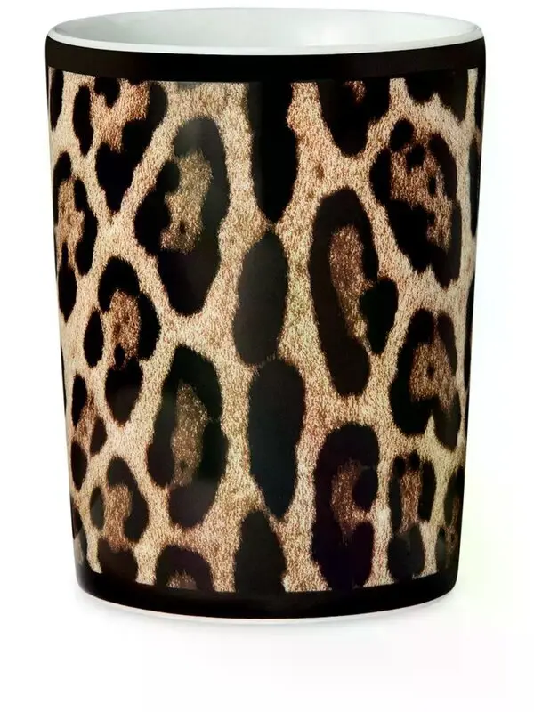 Dolce & Gabbana Leopard-print Porcelain Cup - Brown