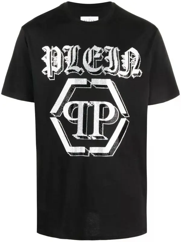 Philipp Plein Ss Chrome Round-neck T-shirt - Black