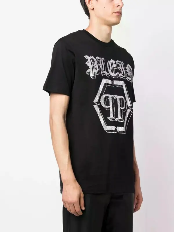 Philipp Plein Ss Chrome Round-neck T-shirt - Black