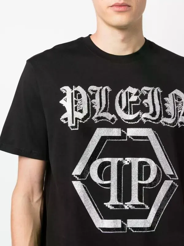 Philipp Plein Ss Chrome Round-neck T-shirt - Black