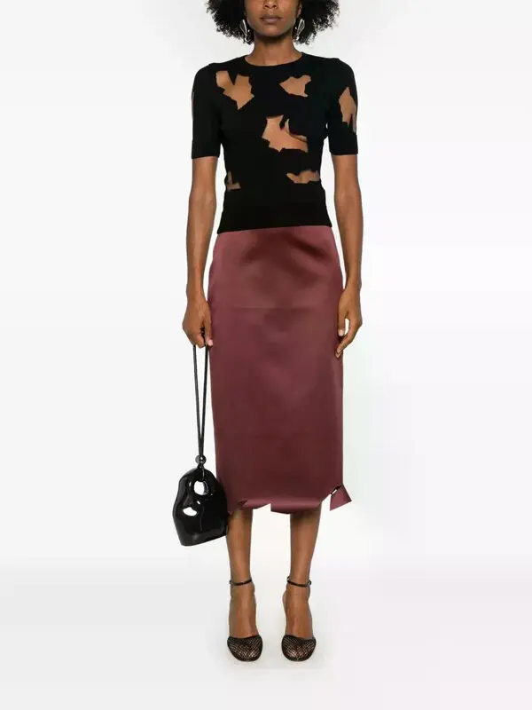 Viktor & Rolf Knitted Merino Wool Top - Black