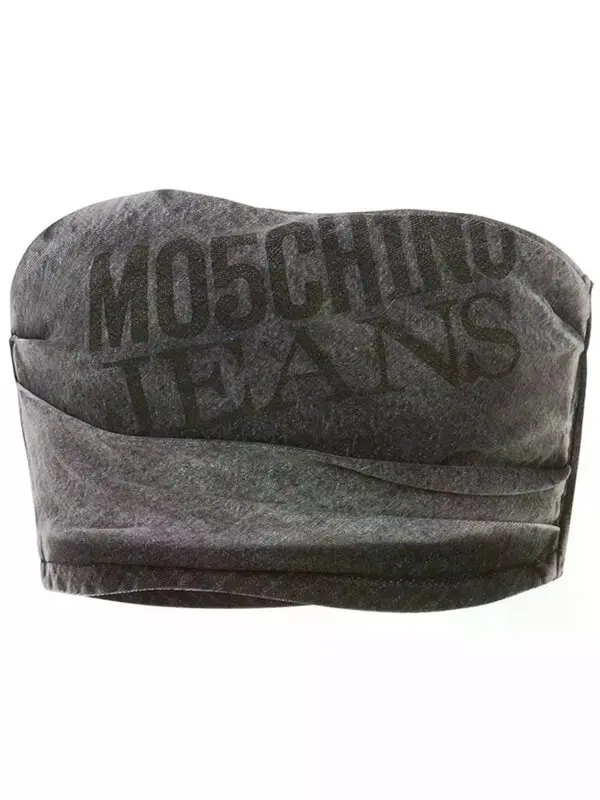 Moschino Denim Crop Top