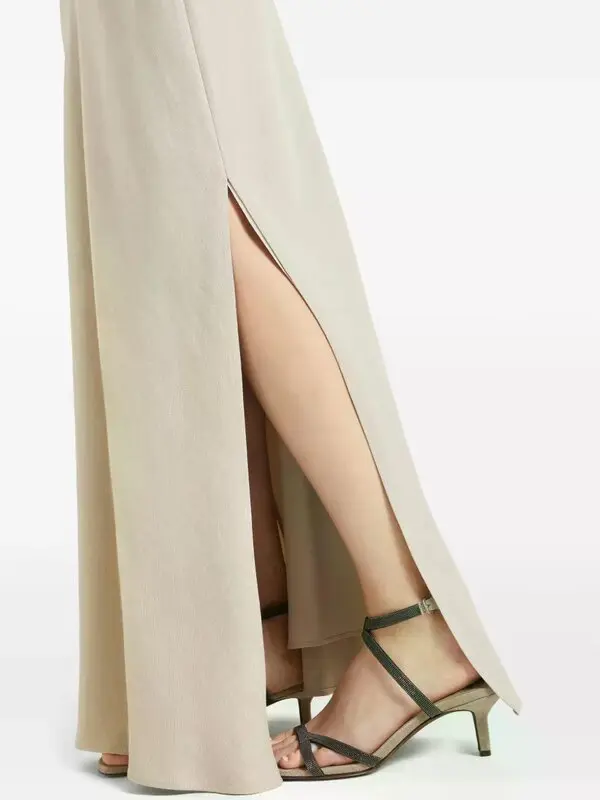 Brunello Cucinelli Maxi Skirt With Side Slit