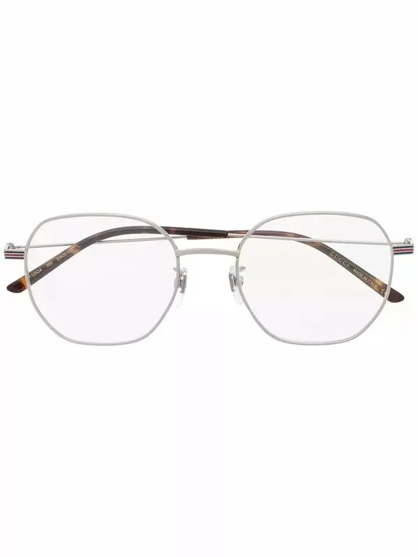 Gucci Gg1125o Round-frame Glasses - Silver