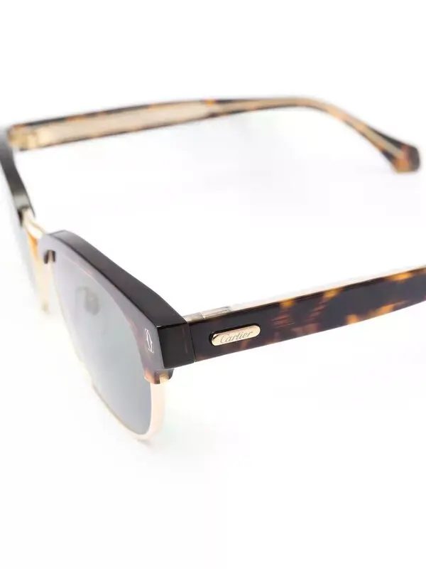 Cartier Tortoiseshell-effect Wayfarer Sunglasses