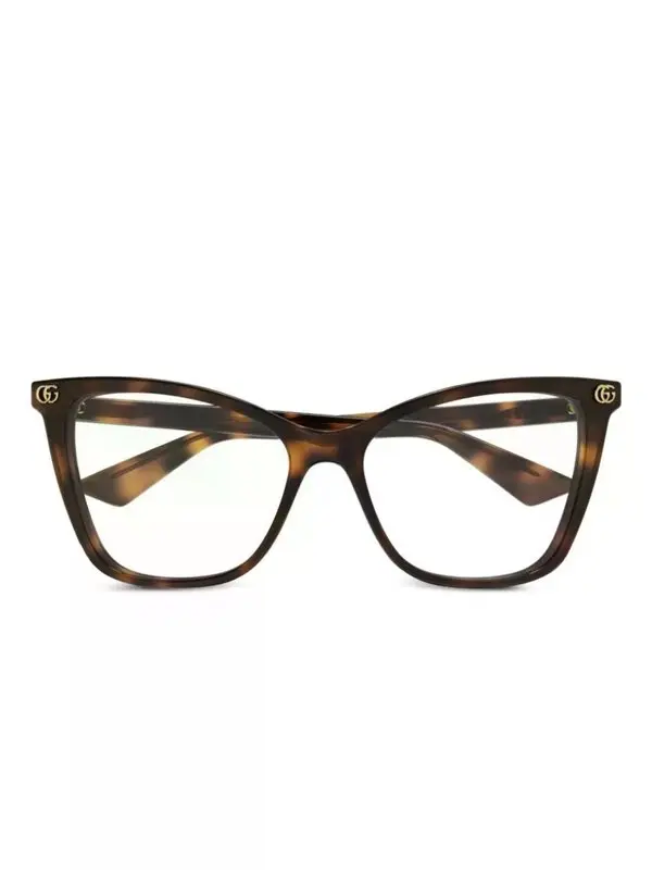 Gucci Double G Glasses - Brown