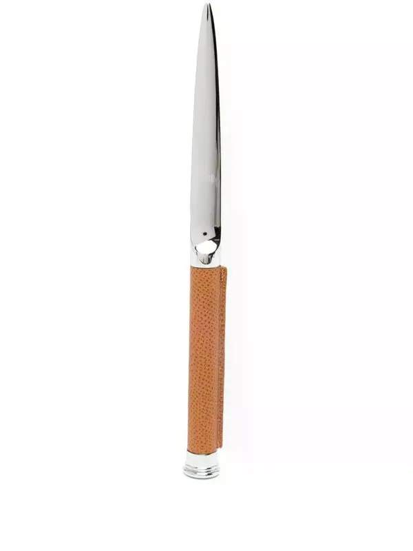 GRAF LANTZ Epsom Leather Letter Opener - Silver