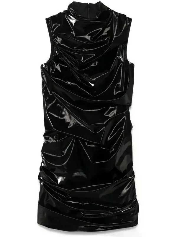 Alexander McQueen Laminated Mini Dress