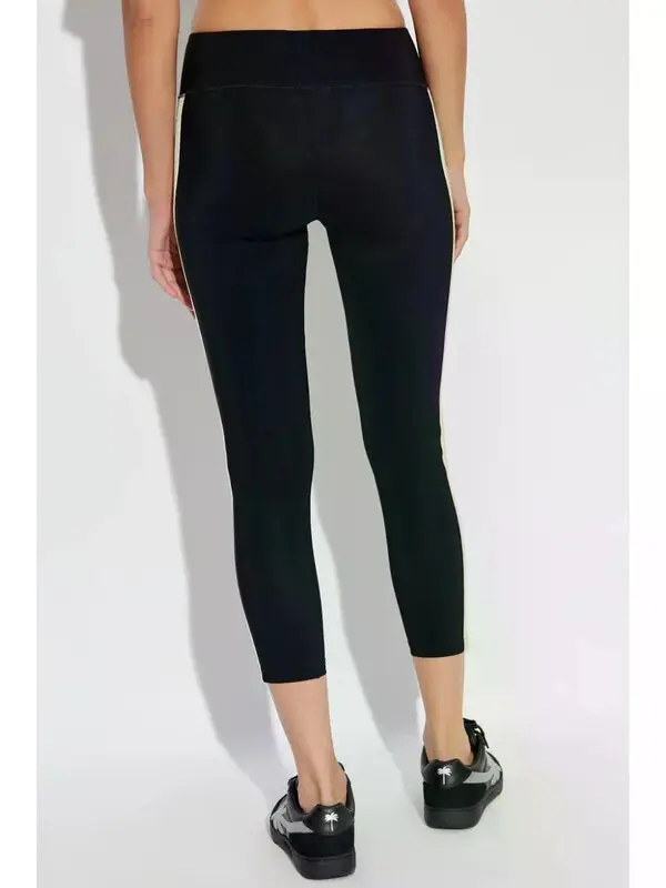 Palm Angels Cropped Logo Print Leggings