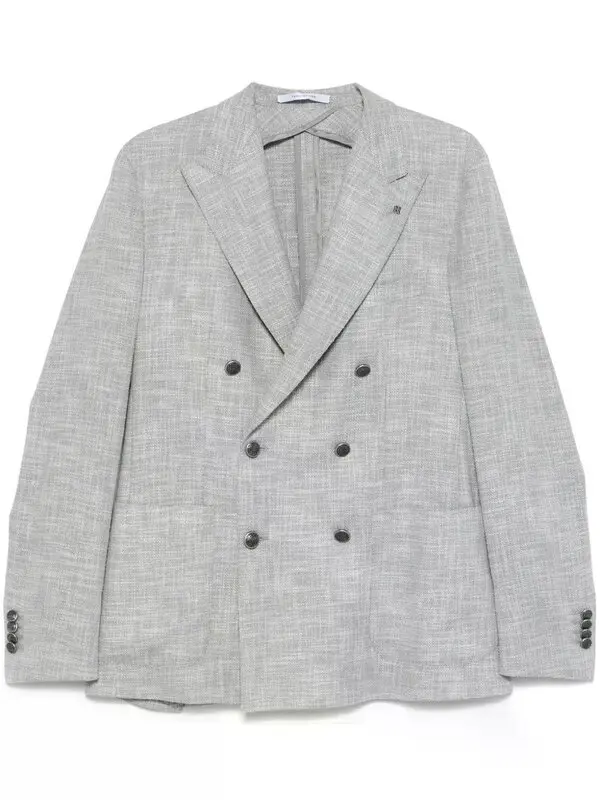 Tagliatore Mélange-effect Blazer - Grey