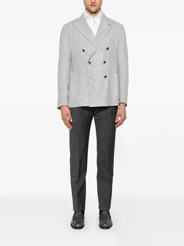 Tagliatore Mélange-effect Blazer - Grey