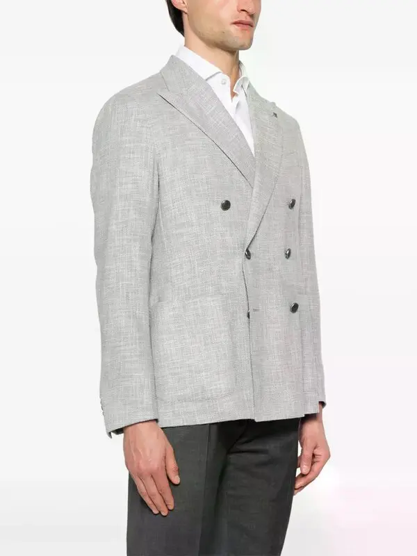 Tagliatore Mélange-effect Blazer - Grey