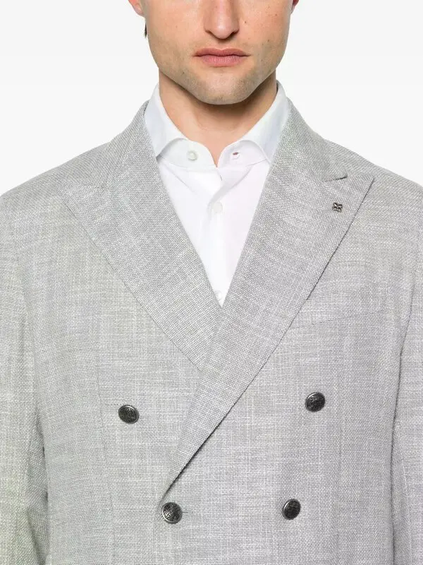 Tagliatore Mélange-effect Blazer - Grey