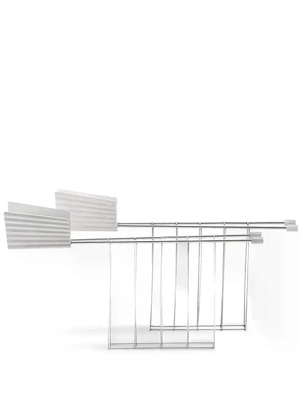 ALESSI Plissé Michelle De Lucchi Toaster Racks Set - Silver