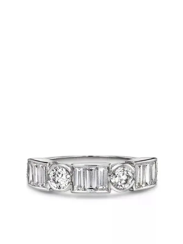PRAGNELL Platinum Diamond Half Eternity Ring