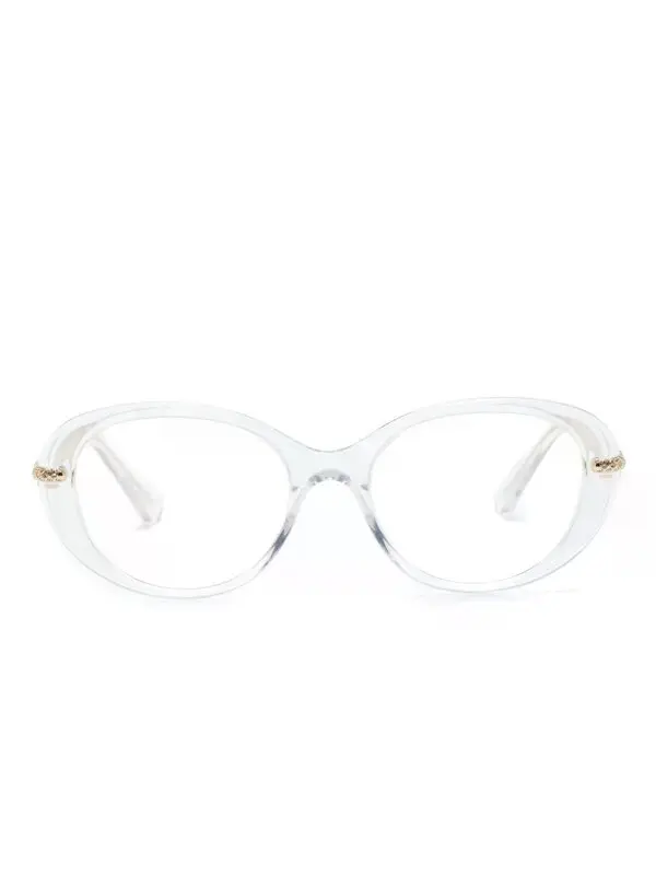 SWAROVSKI Crystal-embellished Transparent-frame Glasses