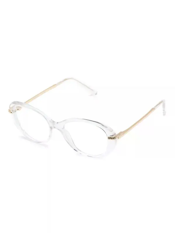 SWAROVSKI Crystal-embellished Transparent-frame Glasses