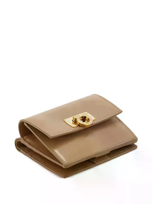 FERRAGAMO Gancini-buckle Leather Wallet