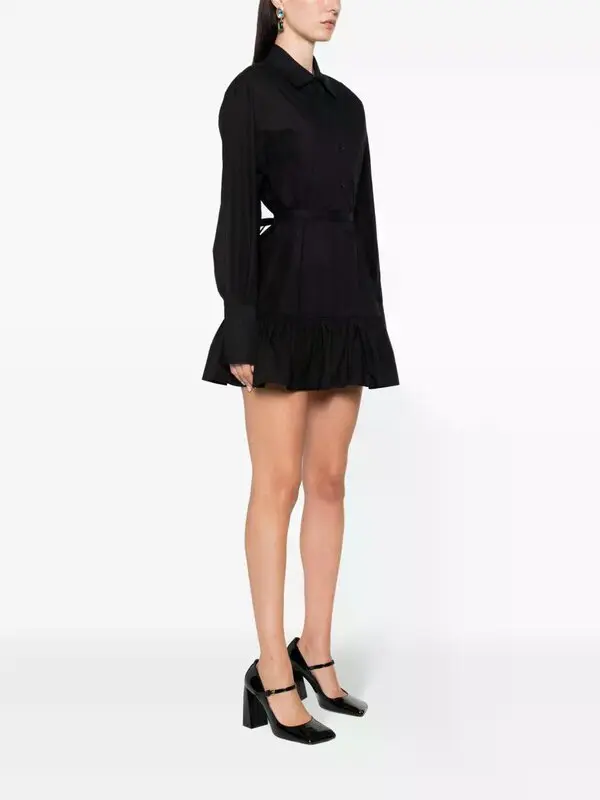 PATOU Ruffled Mini Shirtdress