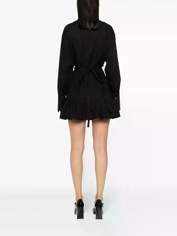 PATOU Ruffled Mini Shirtdress