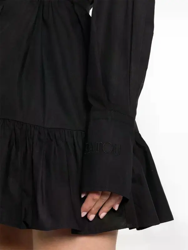 PATOU Ruffled Mini Shirtdress