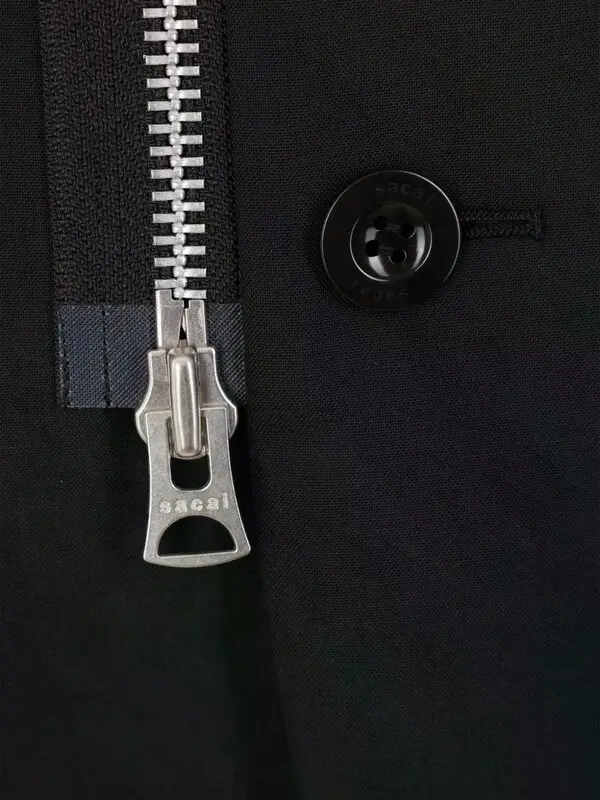 Sacai High-neck Zip-up Blazer