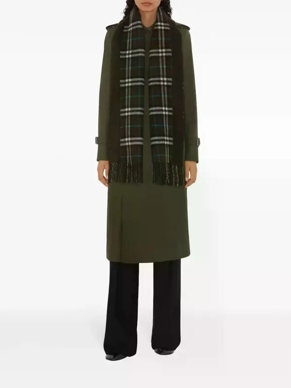 Burberry Reversible Check Cashmere Scarf