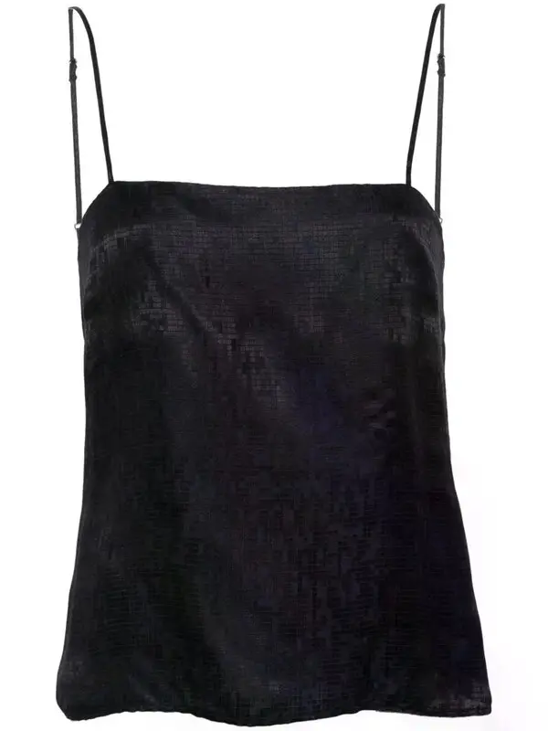 FORTE_FORTE Patterned Jacquard Top