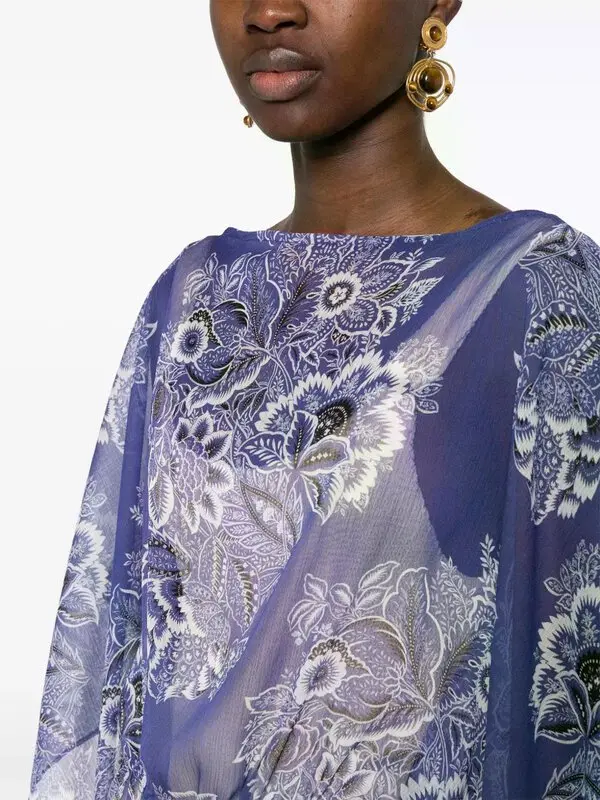 Etro Floral-print Kaftan Dress