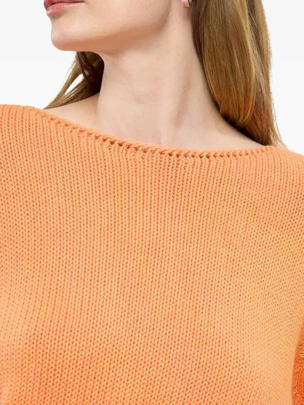 Another Tomorrow Draped-knit Jumper