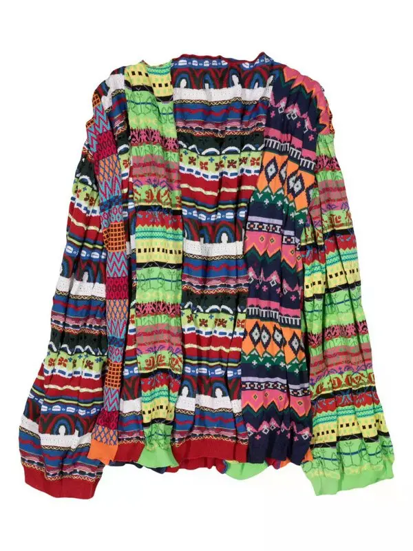 Comme Des Garçons Patchwork Wool-blend Jumper