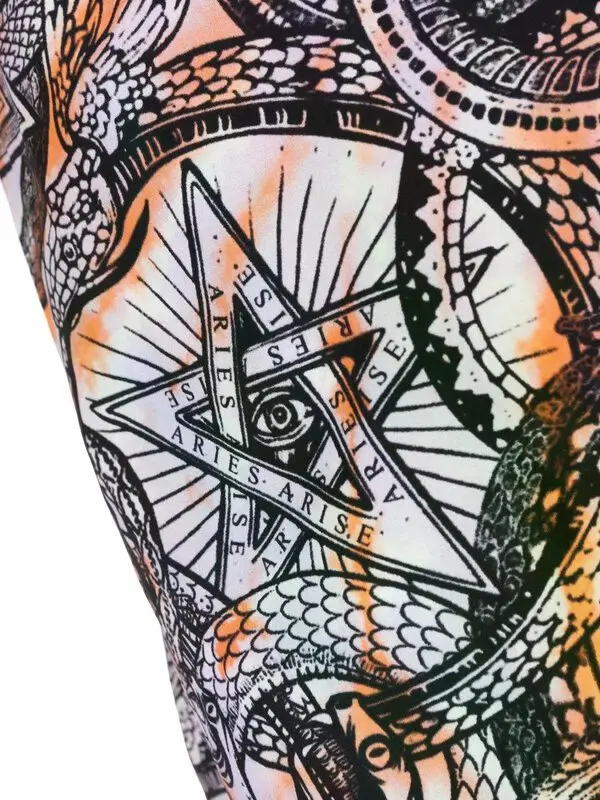 Aries Graphic-print Swim Shorts