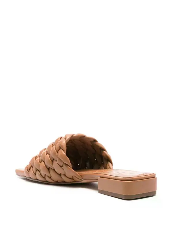 SOULIERS MARTINEZ Aster Interwoven Leather Sandals