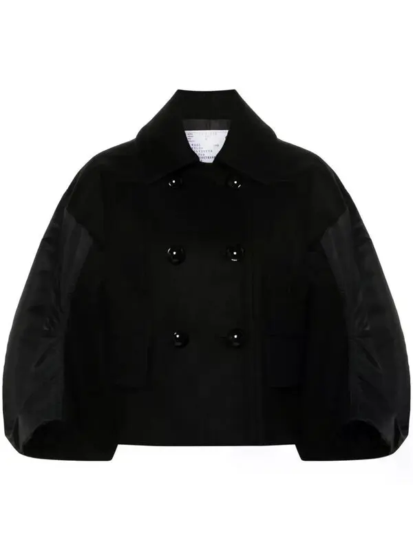 Sacai Paneled Double-breasted Jacket