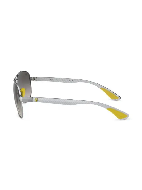 Ray-ban Gradient-lenses Aviator-frame Sunglasses - Silver