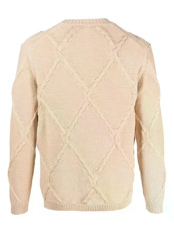 BALLANTYNE Textured Cotton Jumper