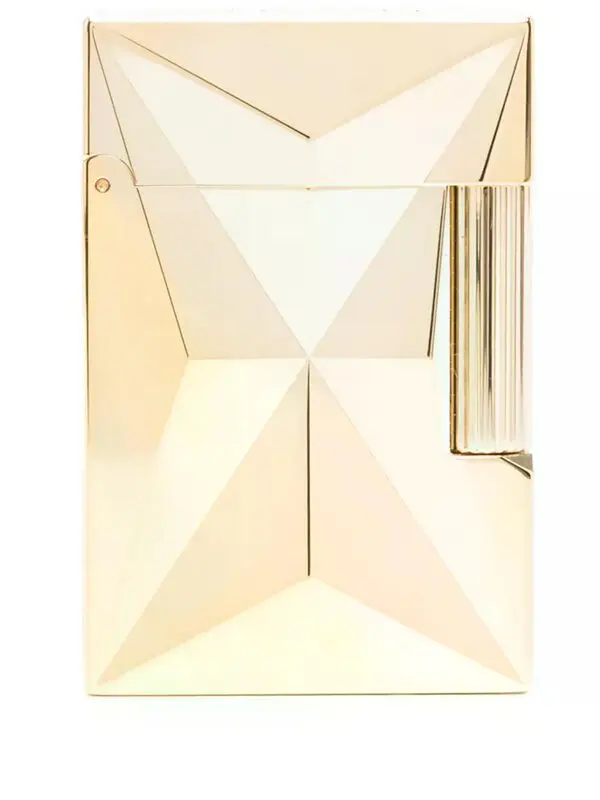 S.t. Dupont Ligne 2 Engraved Lighter - Gold