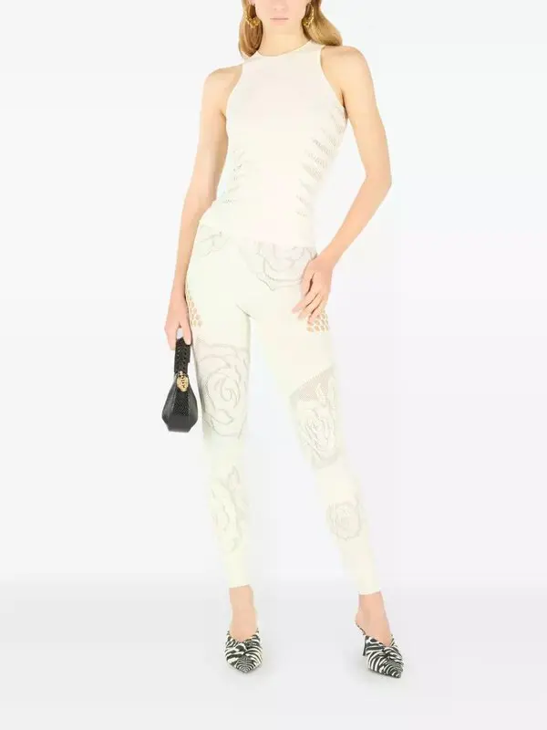 Roberto Cavalli Perforated-embellished Top