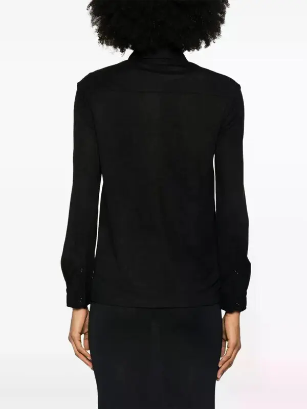 TOM FORD Fine-knit Shirt - Black
