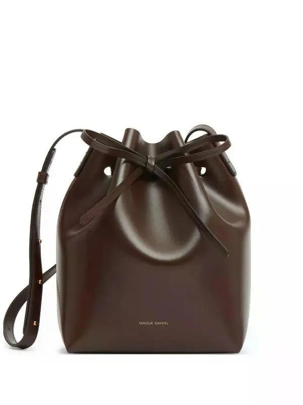 MANSUR GAVRIEL Mini Bucket Bag - Brown