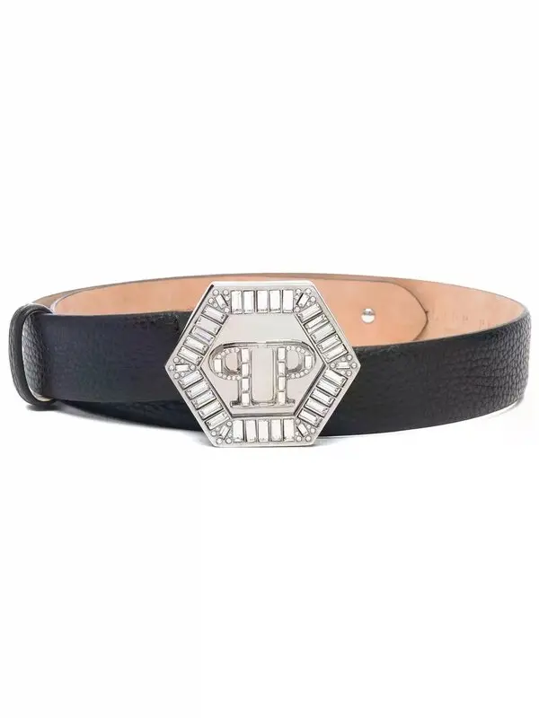 Philipp Plein Logo-buckle Belt - Black