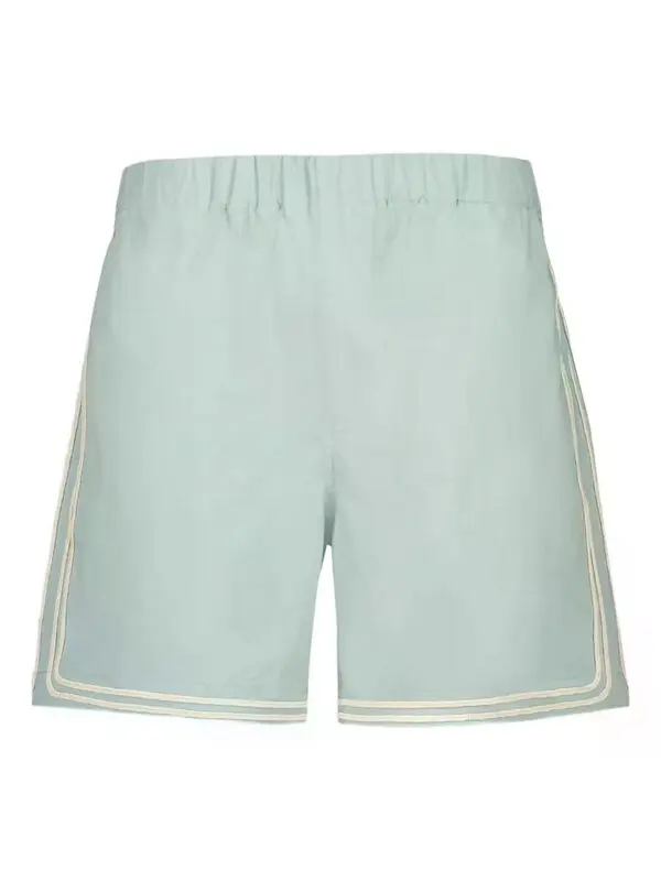 Commas Cotton Shorts - Blue