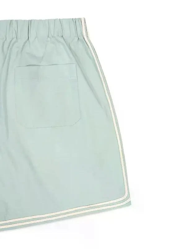 Commas Cotton Shorts - Blue
