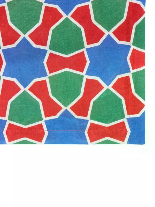 CABANA Tiles Linen Tablecloth