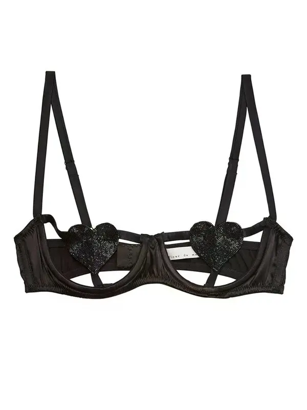 FLEUR DU MAL Queen Of Hearts Balconette Bra